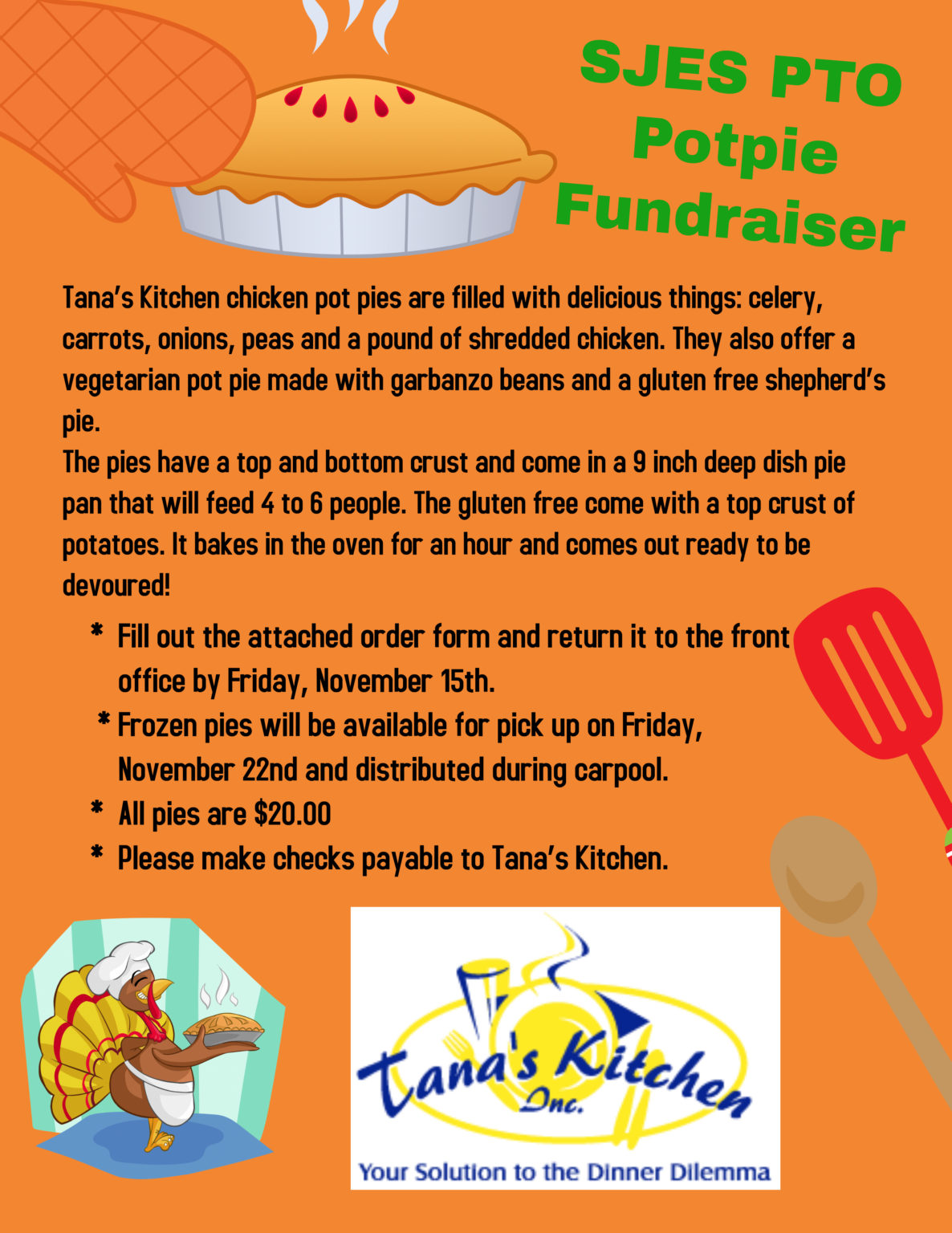 Pot Pie Fundraiser | Saint John the Evangelist School